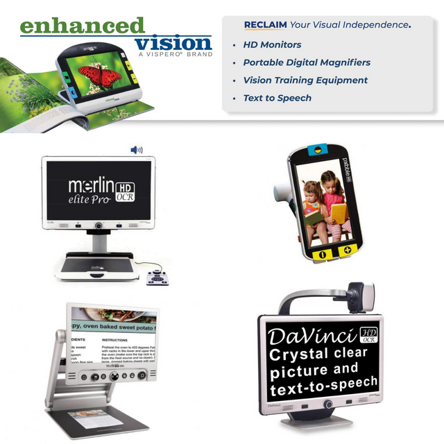 Enhanced Vision Merlin Ultra Full HD Video Magnifier - 20", 22" or 24"