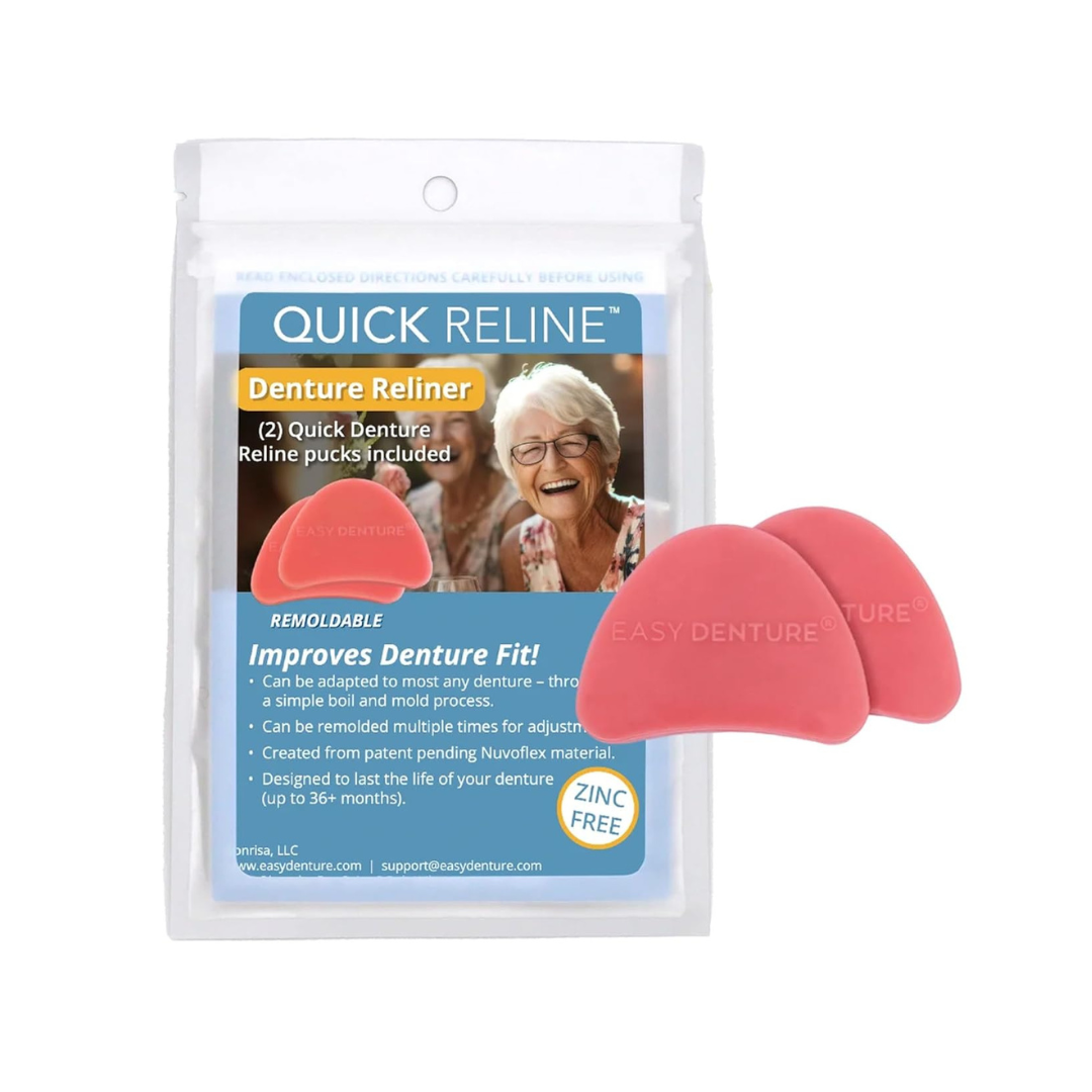 Quick Reline™ (Boil & Fit) Denture Reliner Kit by Easy Denture - Pack ...