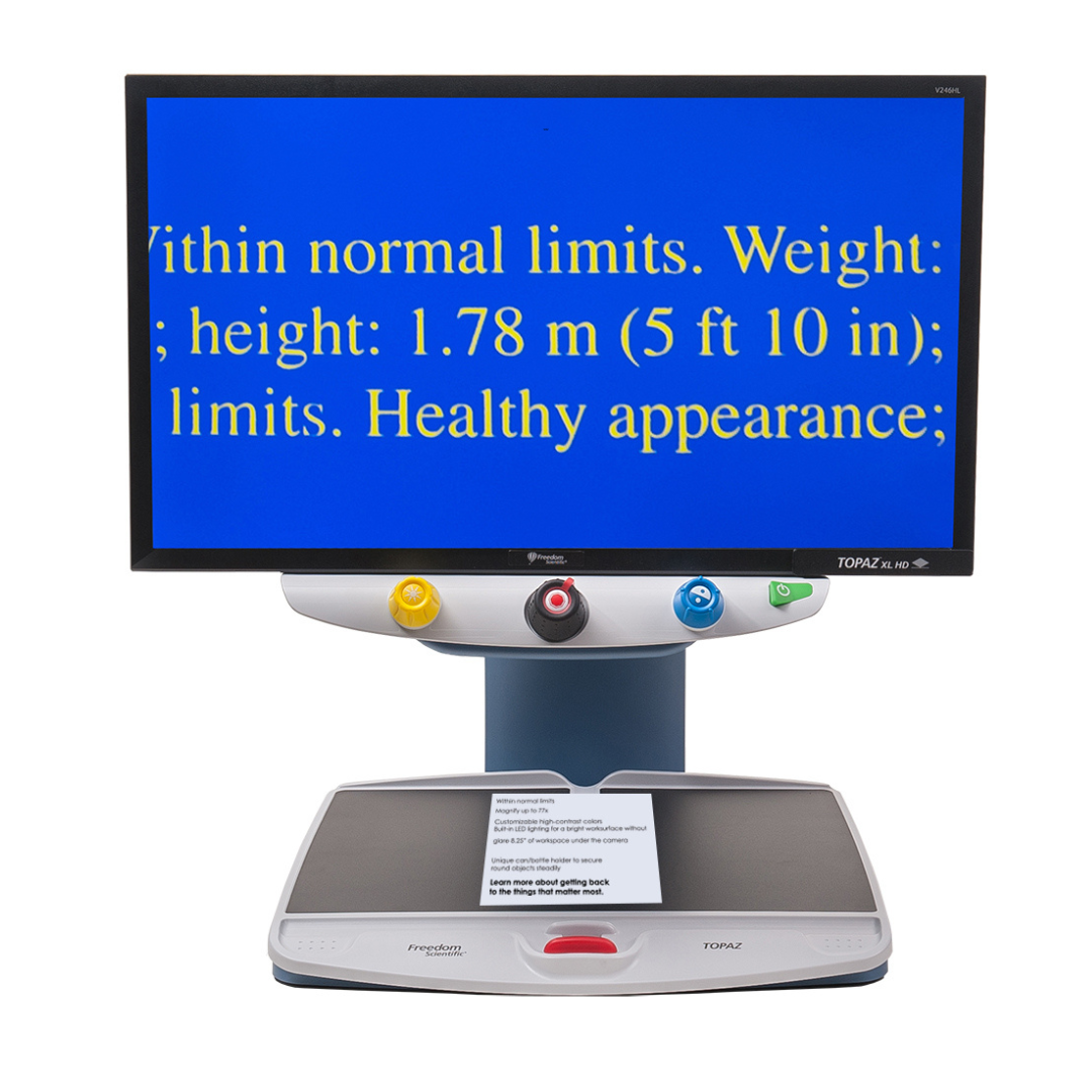 Freedom Scientific Topaz EZ Desktop Video Magnifier, In Stock – Senior.com