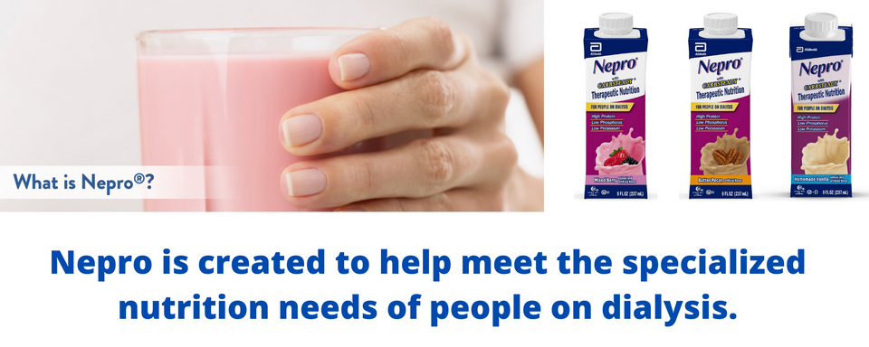 Nepro Nutrition Shake for People on Dialysis - 4 Pack of 8 oz Bottles