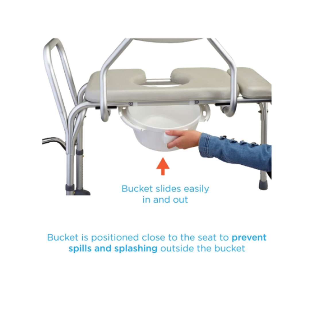 Nova Medical Padded Transfer Bench/Commode, In Stock – Senior.com