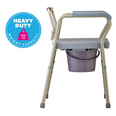 Nova Medical Heavy Duty Commode, Extra Wide Seat, In Stock