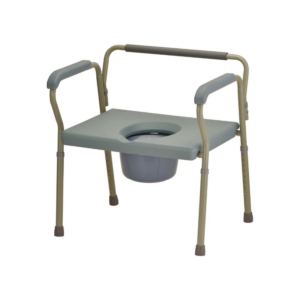 Nova Medical Heavy Duty Commode, Extra Wide Seat, In Stock