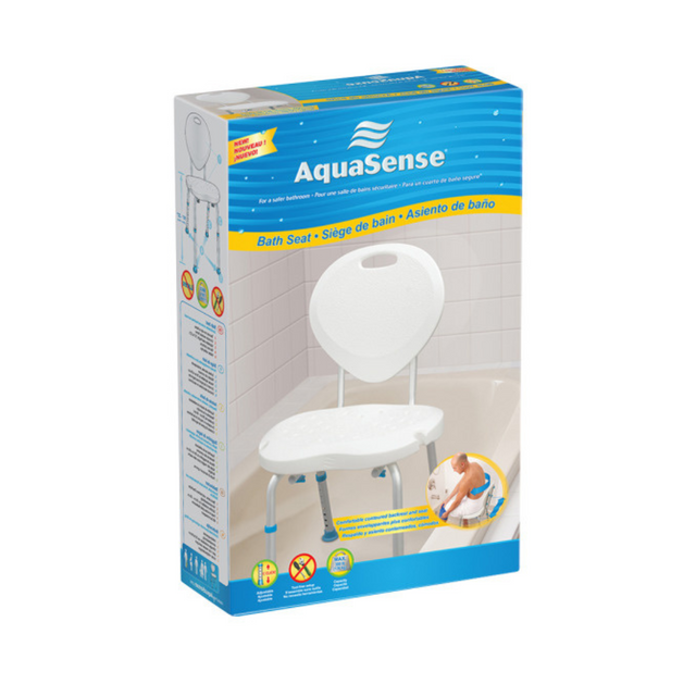 AquaSense Ergonomic Adjustable Bath Seat with Backrest