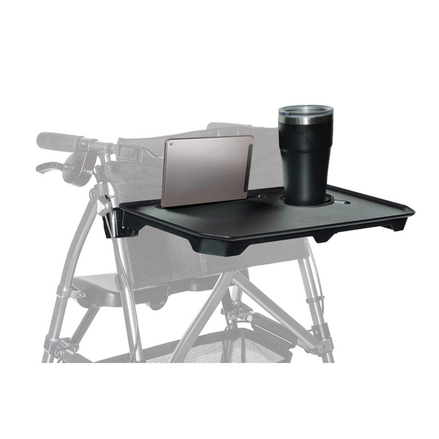 Stander Walker-Rollator Folding Tray Accessory with Cup Holder