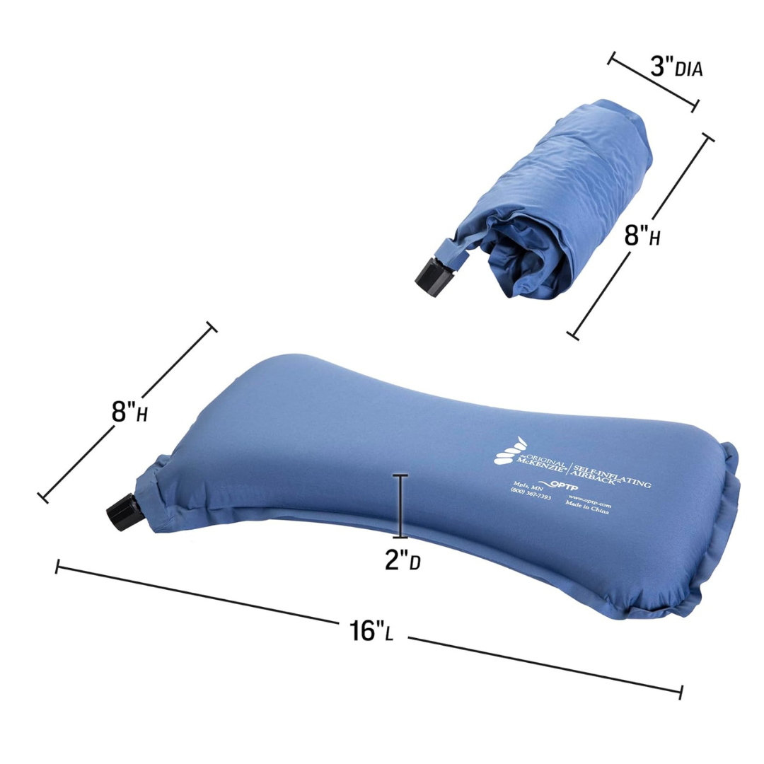 The Original McKenzie Self-Inflating AirBack Lumbar Support - Portable