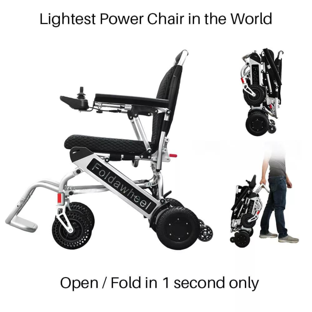 Foldawheel PW-999UL Lightweight Folding Electric Wheelchair