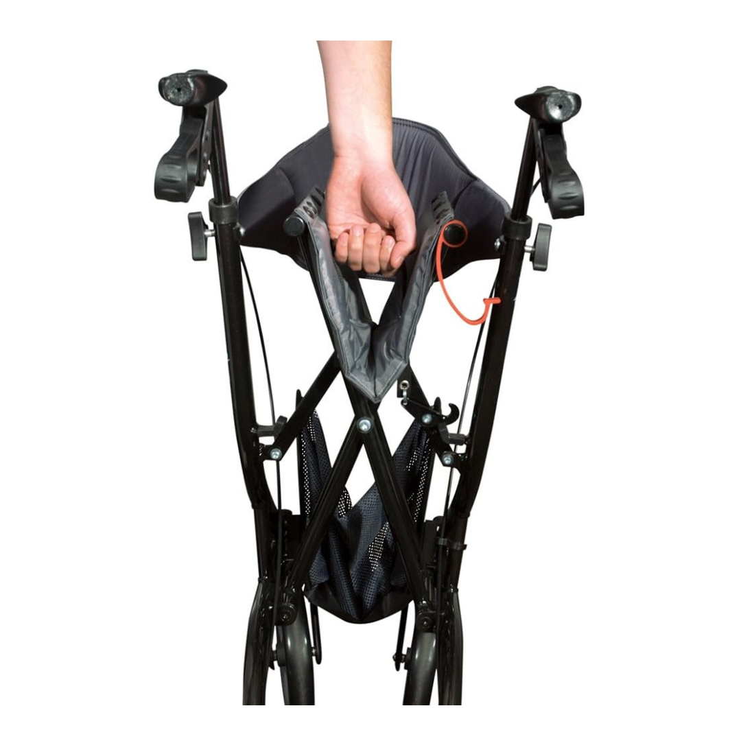 Hugo eXplore Side-Fold Rolling Walker Rollator with Seat