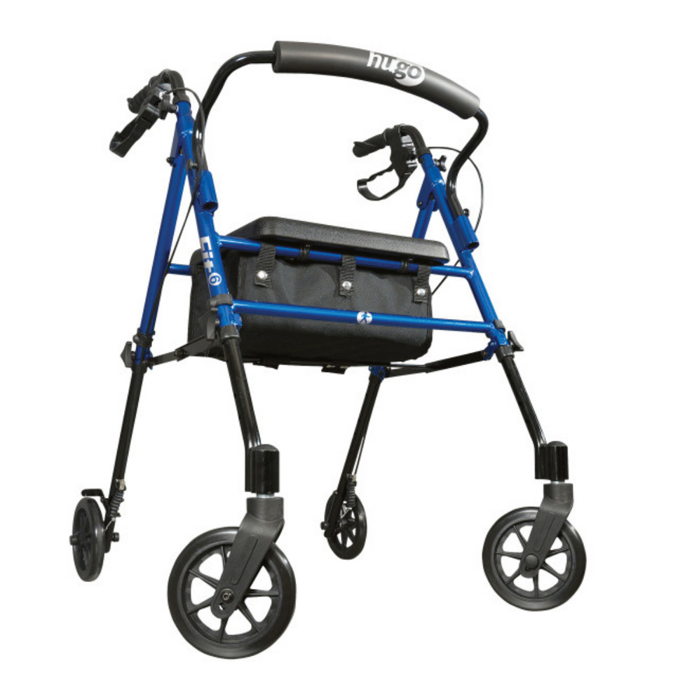 Hugo Fit 6 Rolling Walker Rollator with Seat