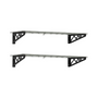 SafeRacks Garage Wall Shelves - 2 Pack Combo Set with 4 Hanging Hooks