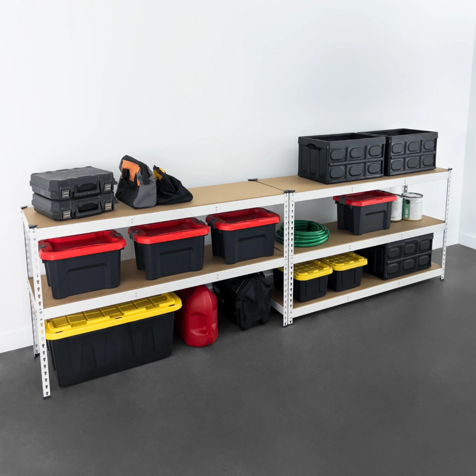 SafeRacks Modular Garage Shelving Racks - Free Standing - 3 Sizes
