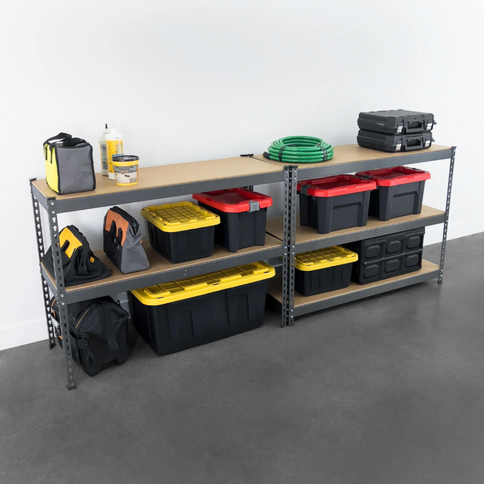 SafeRacks Modular Garage Shelving Racks - Free Standing - 3 Sizes