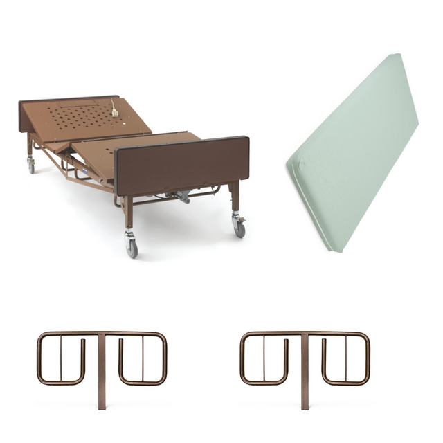 Medline Full-Electric Bariatric Bed Package - 600 lb Weight Capacity