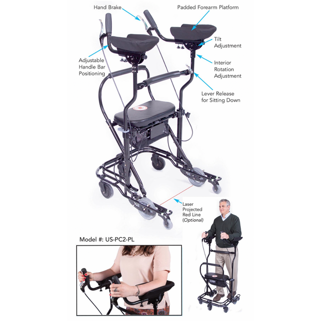 In-Step Mobility U-Step 2 Foldable Upright Walking Stabilizer 3 Sizes
