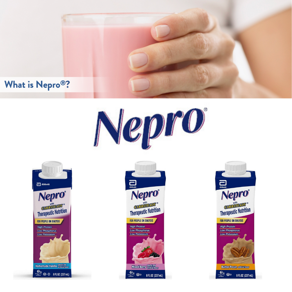 Nepro Nutrition Shake for People on Dialysis - 4 Pack of 8 oz Bottles