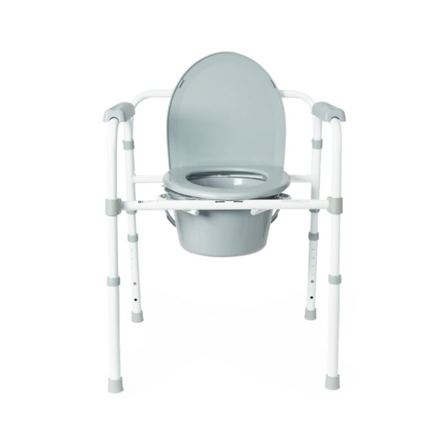 Medline Guardian Folding 3-In-1 Steel Commode