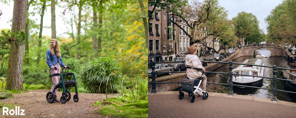 Rollz Rollator Walkers and All-in-One Transport