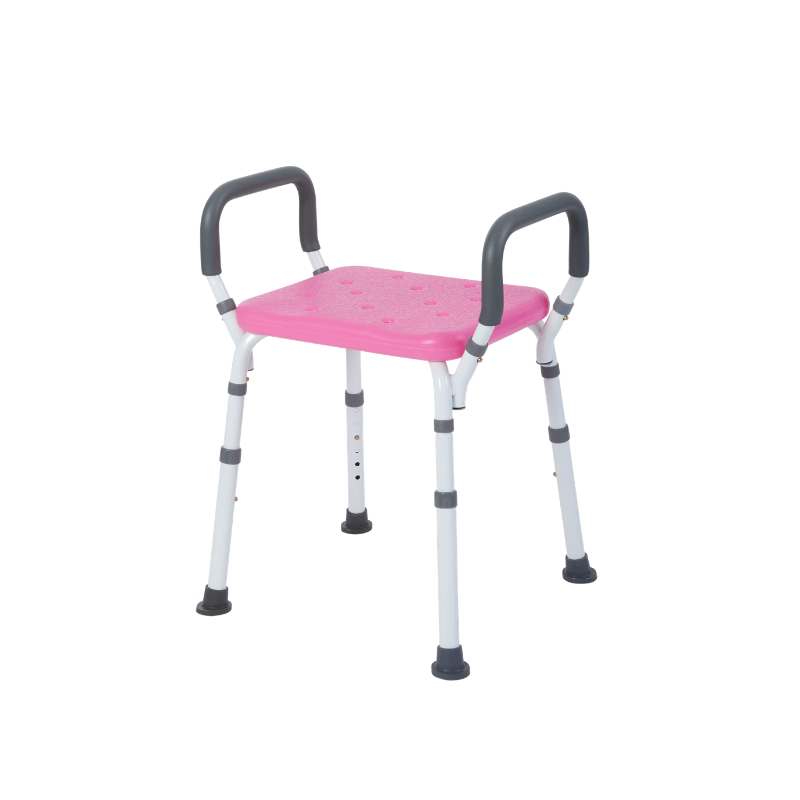 Lifestyle Mobility Aids Premium Bathroom Shower Bench w/ Arms 3 Colors