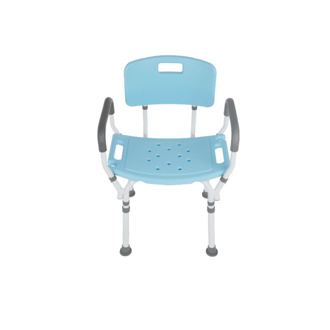 Lifestyle Mobility Aids Premium Shower Chair with Back and Padded Arms