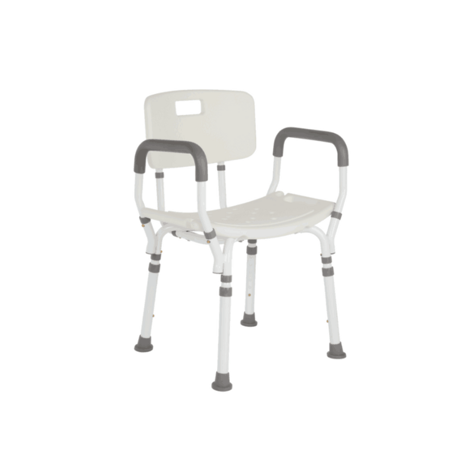 Lifestyle Mobility Aids Premium Shower Chair with Back and Padded Arms