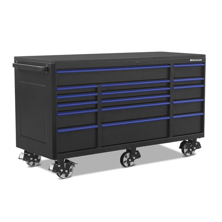 Montezuma 72 X 30 Inch Tool Box & Rolling Tool Cabinet W/ Power Outlets