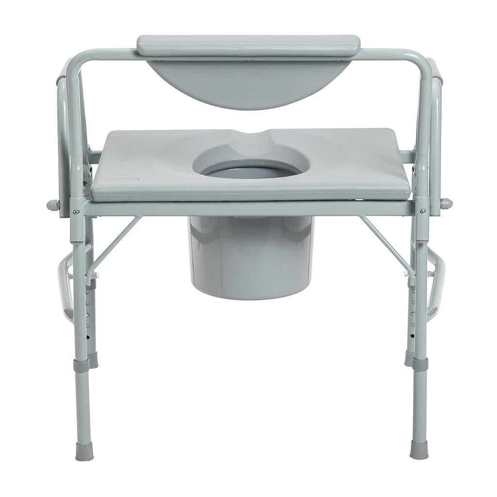 Drive Medical Bariatric Drop Arm Bedside Commode Chair - 1,000 lb Cap