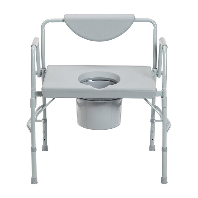 Drive Medical Bariatric Drop Arm Bedside Commode Chair - 1,000 lb Cap
