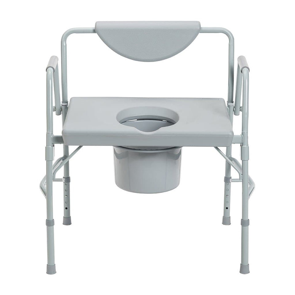 Drive Medical Bariatric Drop Arm Bedside Commode Chair - 1,000 lb Cap
