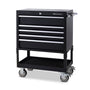 Montezuma Tool Box Rolling 30 Inch Utility Cart with 5 Drawers