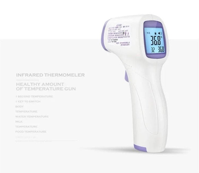 No Touch Infrared Digital Forehead/Surface Thermometer -1 Sec Response