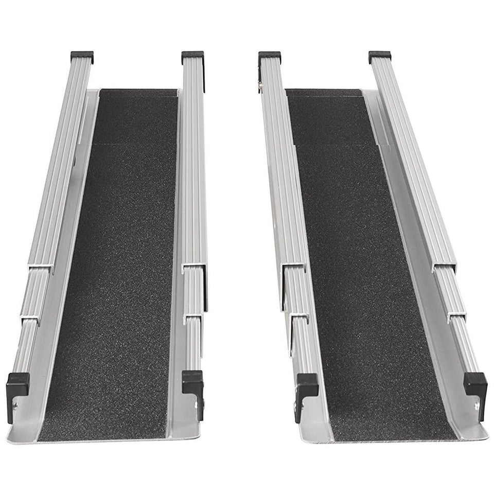 DMI® Retractable Lightweight Portable Wheelchair Ramps - Telescoping