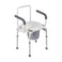 DMI Steel Drop-Arm Portable Bedside Commode