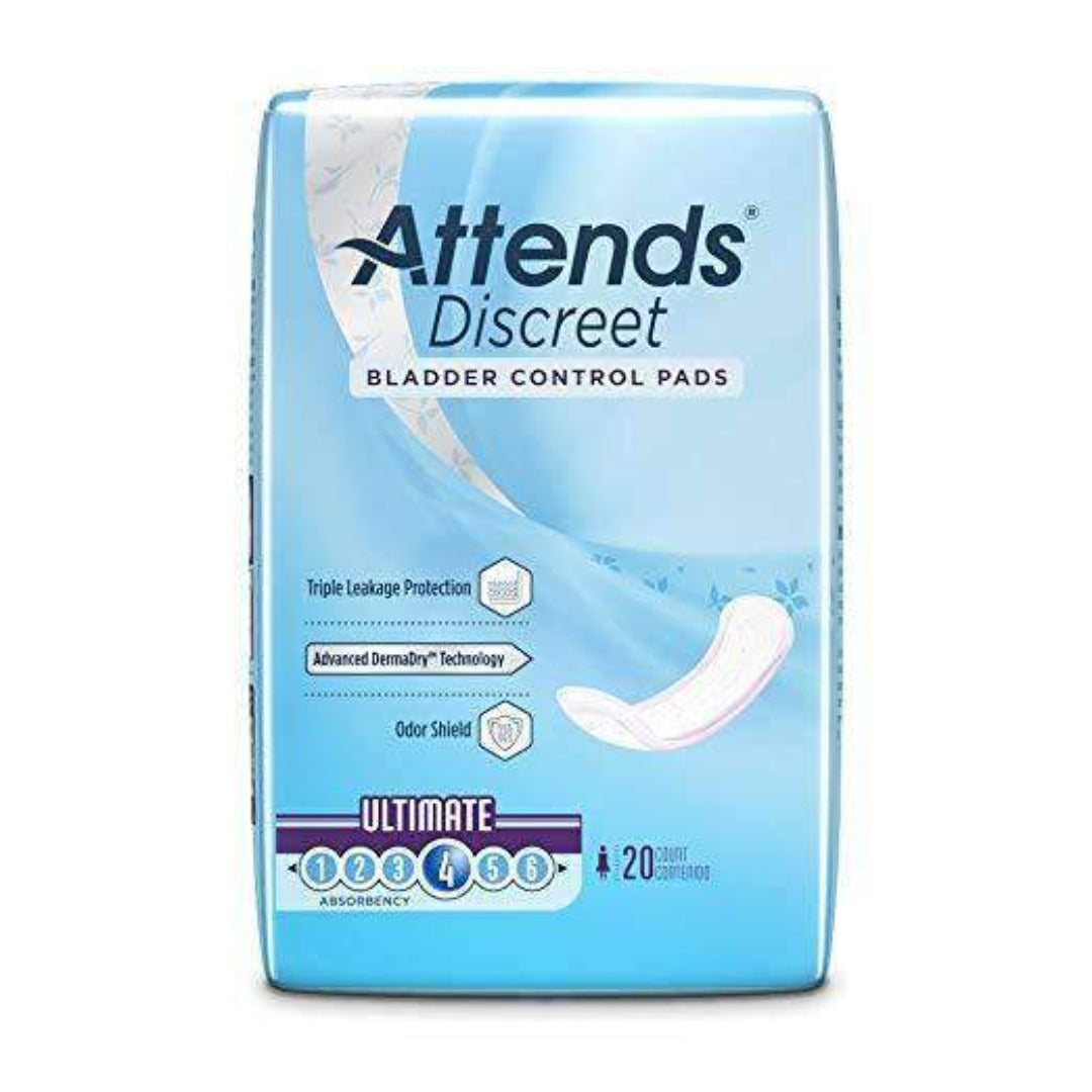 Attends Discreet Incontinence Care Women's Bladder Control Pads with A