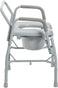 Drive Medical Deluxe Steel Drop-Arm Commode with Padded Seat
