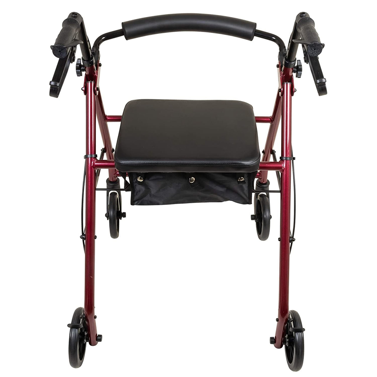 ProBasics Aluminum Rollator Rolling Walker with Seat & 6-inch Wheels