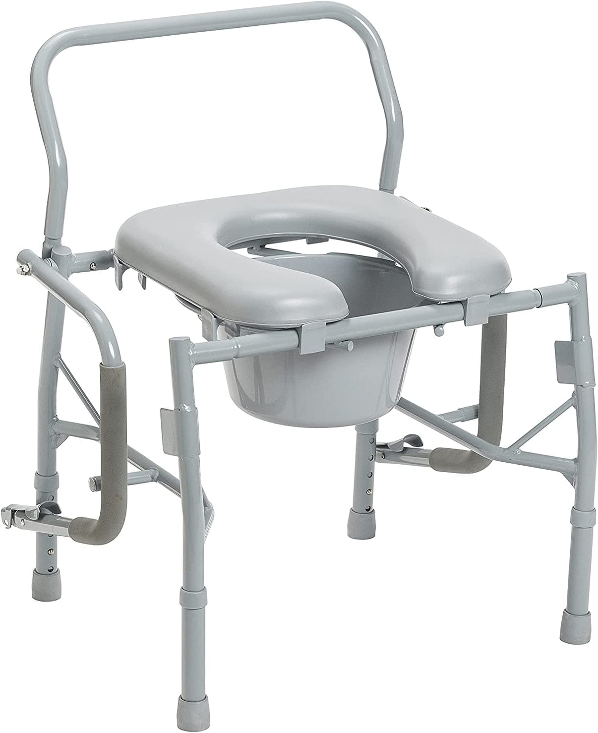 Drive Medical Deluxe Steel Drop-Arm Commode with Padded Seat – Senior.com