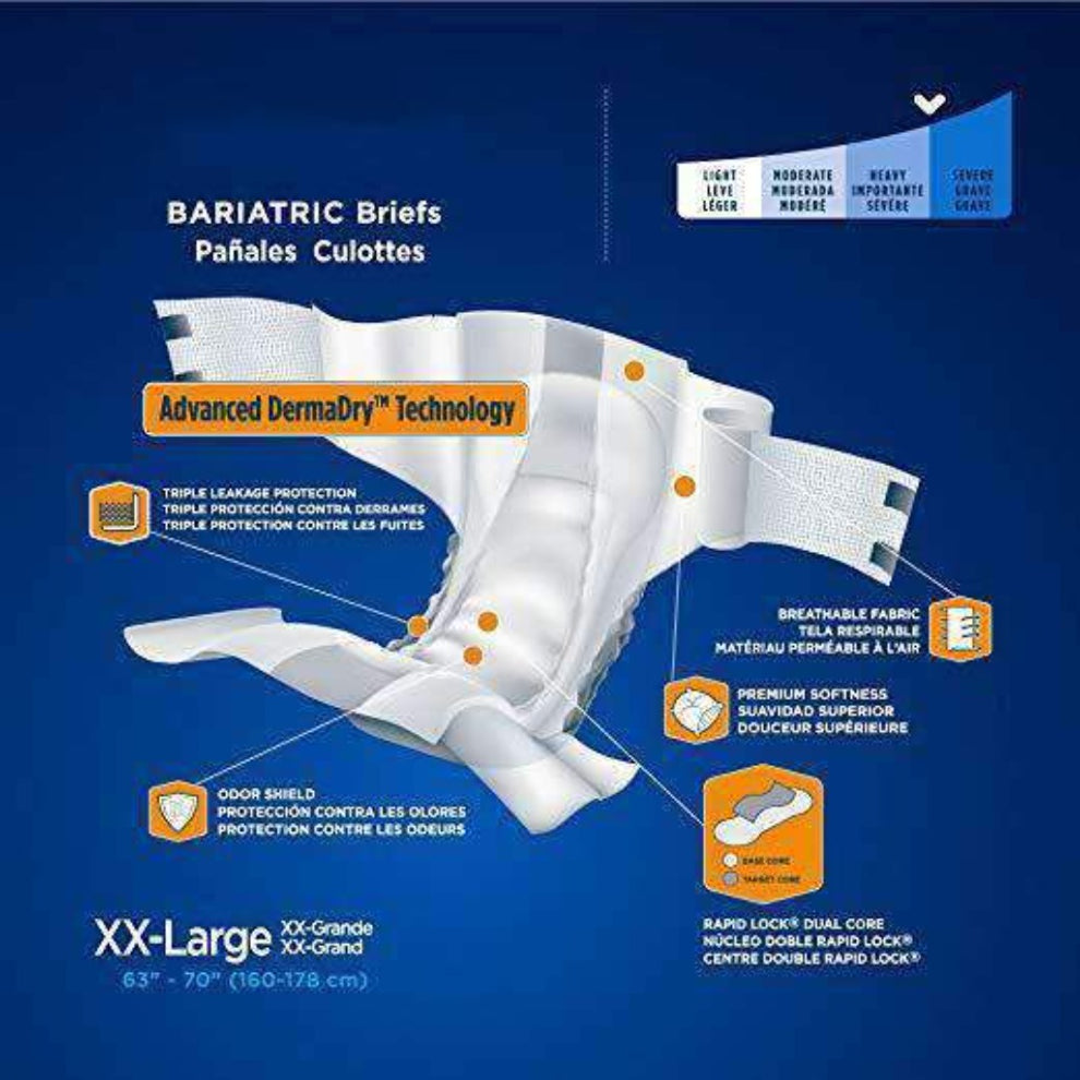 Attends Advanced Unisex Briefs with Advanced Dry-Lock Technology for A ...