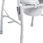 Drive Medical Deluxe Steel Drop-Arm Commode with Padded Seat