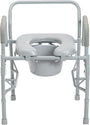 Drive Medical Deluxe Steel Drop-Arm Commode with Padded Seat