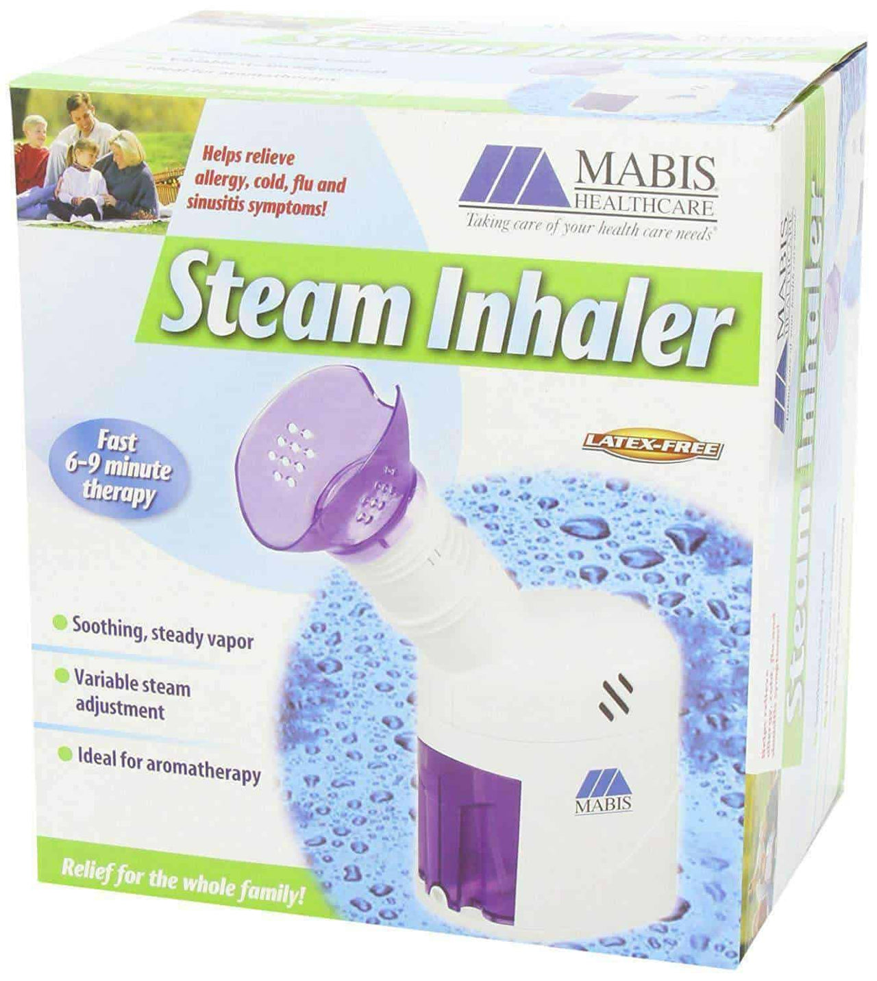 MABIS Steam Inhaler Vaporizer with Aromatherapy Diffuser