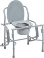 Drive Medical Steel Drop Arm Bedside Commode with Padded Arms