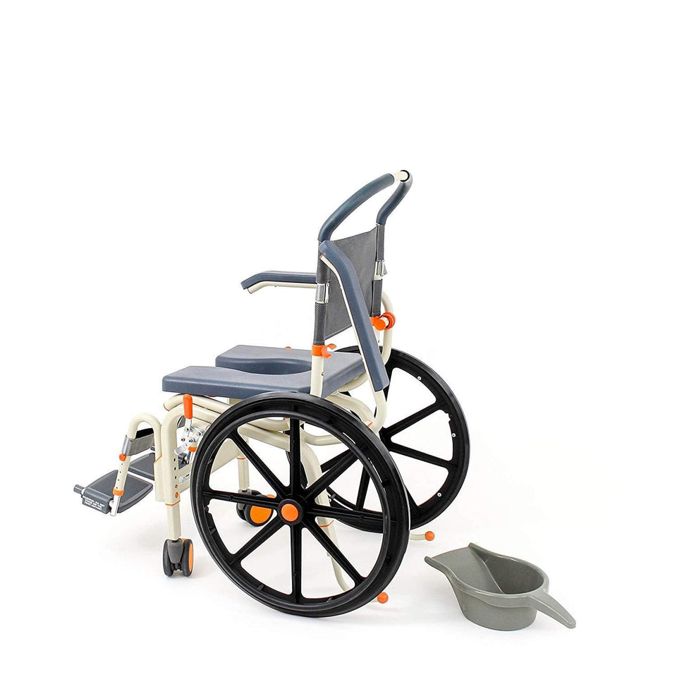 ShowerBuddy Self-Propelled Roll-In Buddy Solo Shower Chair w/ Commode