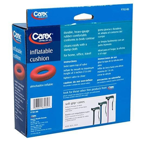 Carex Inflatable Round Donut Rubber Cushion - Large – Senior.com