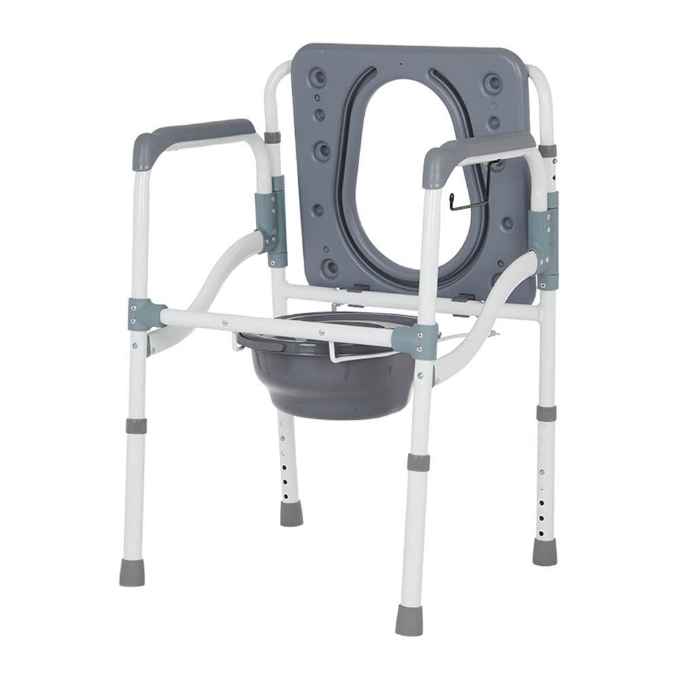 Lifestyle Mobility Aids Deluxe Folding Aluminum Deep Seat Commode ...