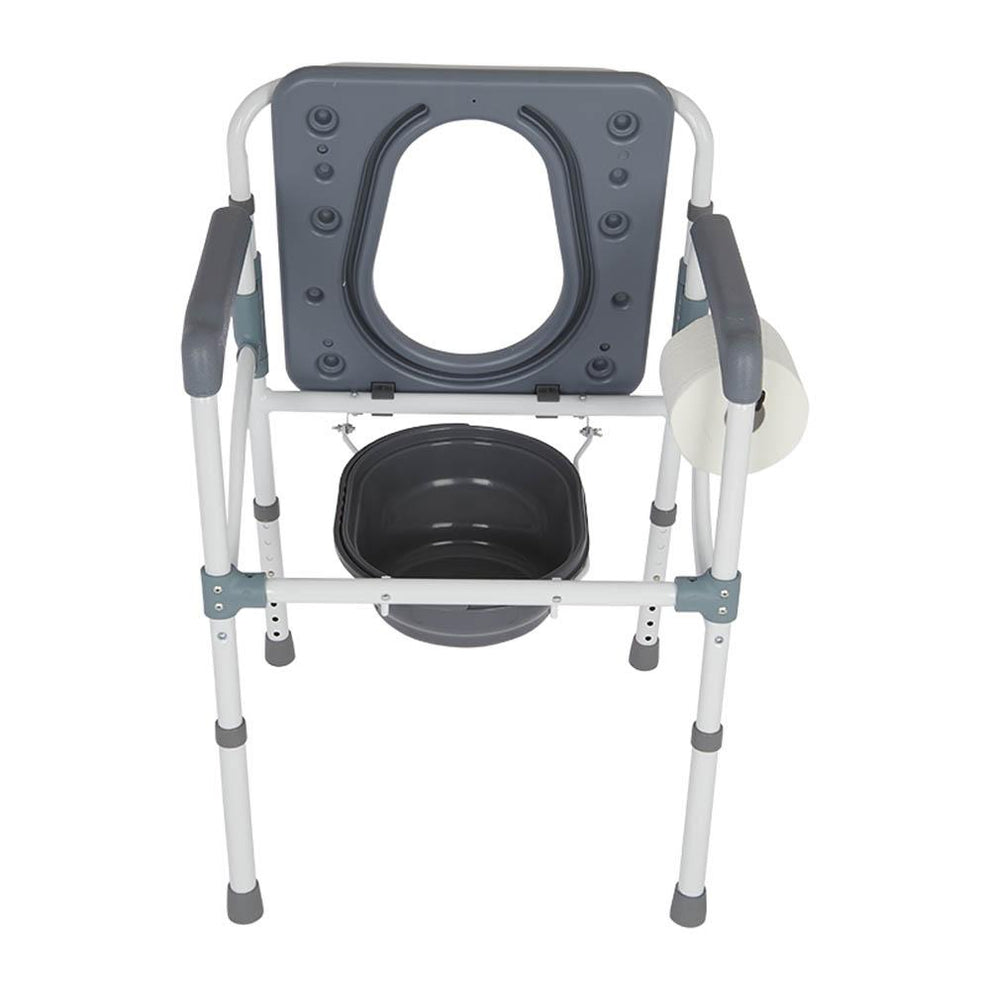 Lifestyle Mobility Aids Deluxe Folding Aluminum Deep Seat Commode ...