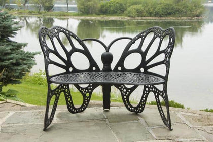 FlowerHouse Butterfly Outdoor Bench - Free Shipping on all Orders