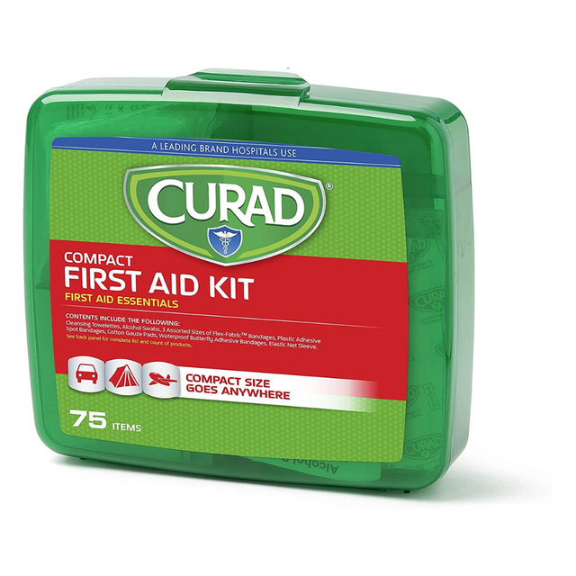 Medline Curad Compact First Aid Kit - 75 Items