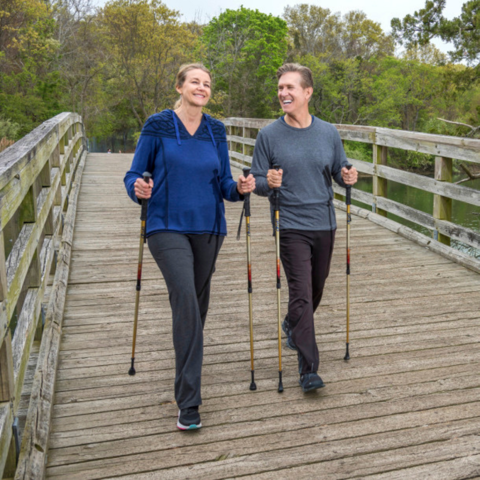 Drive Medical Summit™ Walking Poles with Multiple Tip Options - Pair