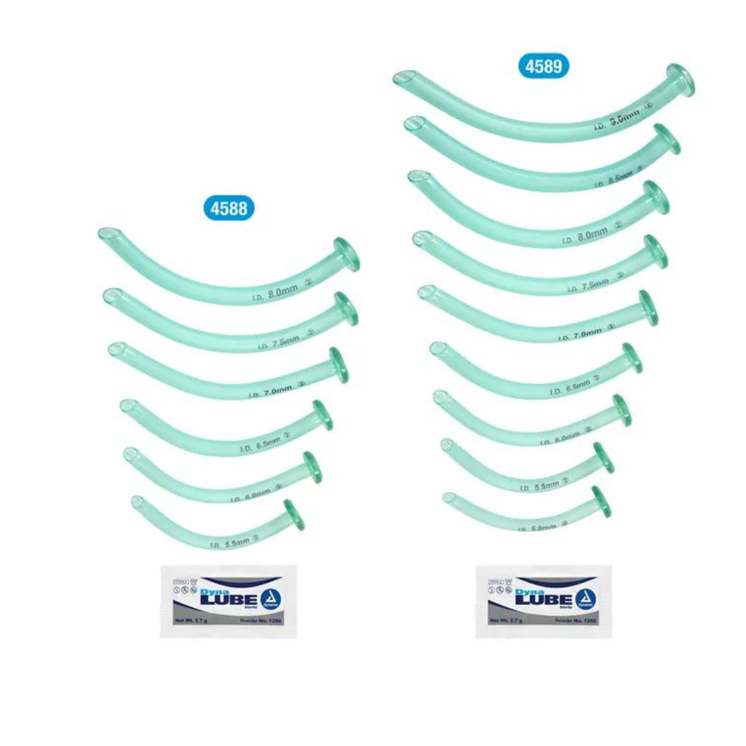 Dynarex Resp-O2 Nasopharyngeal Airway Kit - 9 Unit Kit with Lube
