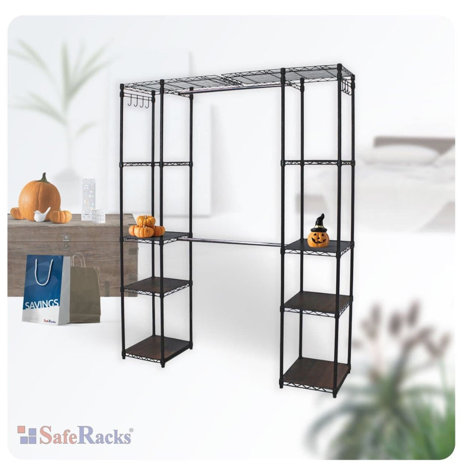 SafeRacks Hanging Wall Tire Rack - 400 Lb Capacity - Black